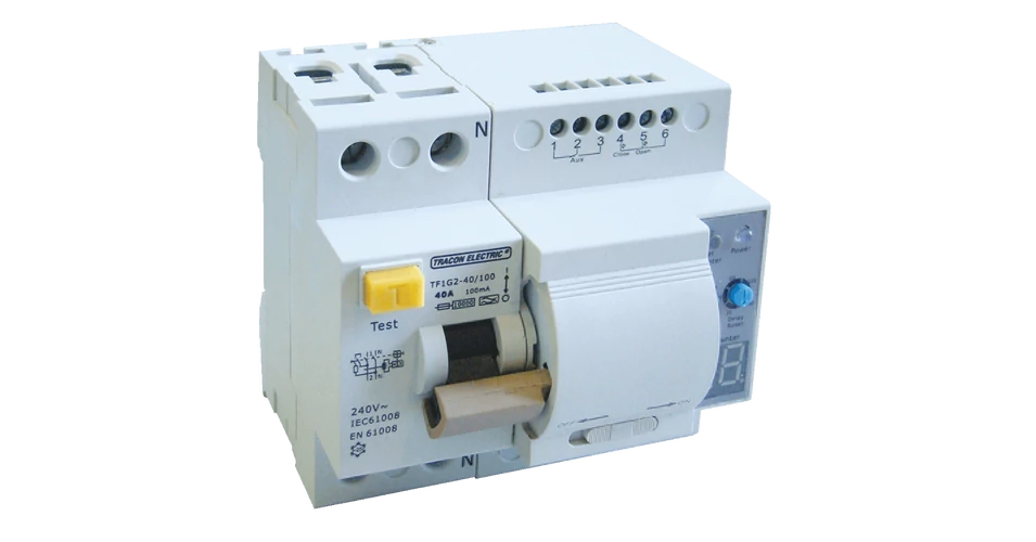 Tracon Áram-védőkapcsoló (FI relé) visszakapcsoló automatikával TFIG 2P ...